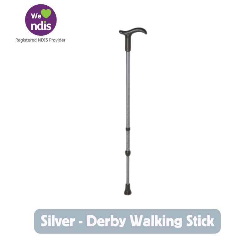 Elegant Silver Derby Walking Stick for Style and Comfort