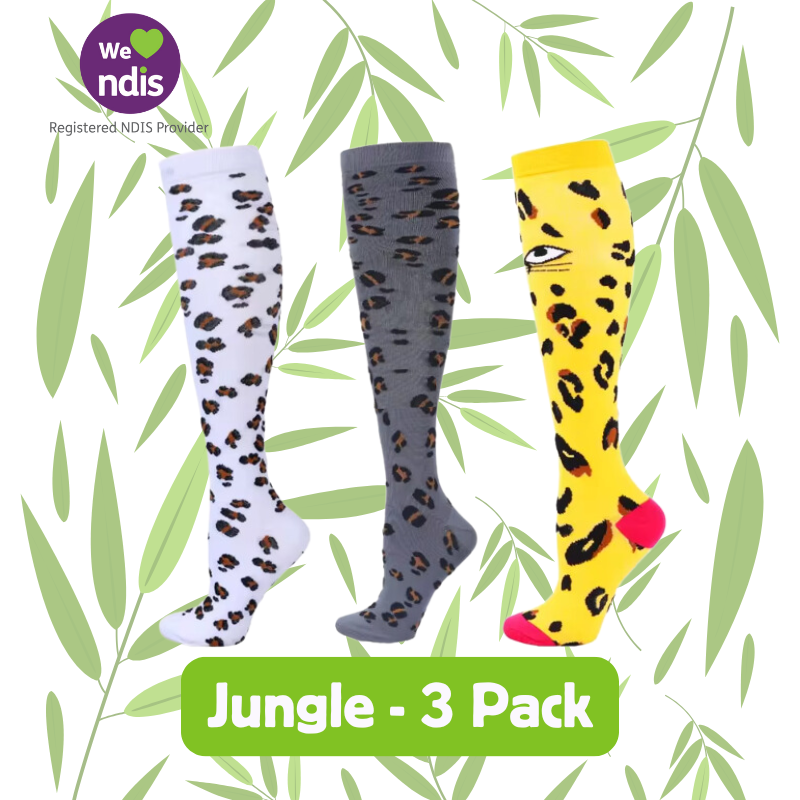 Long Compression Socks - Jungle 3-Pack