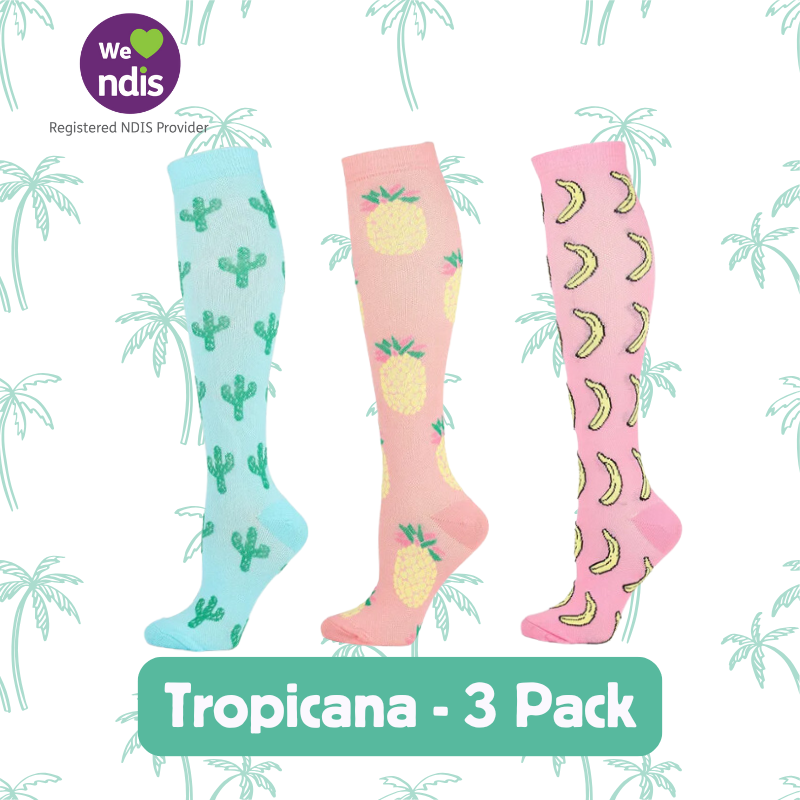Long Compression Socks Tropicana (3 Pack)