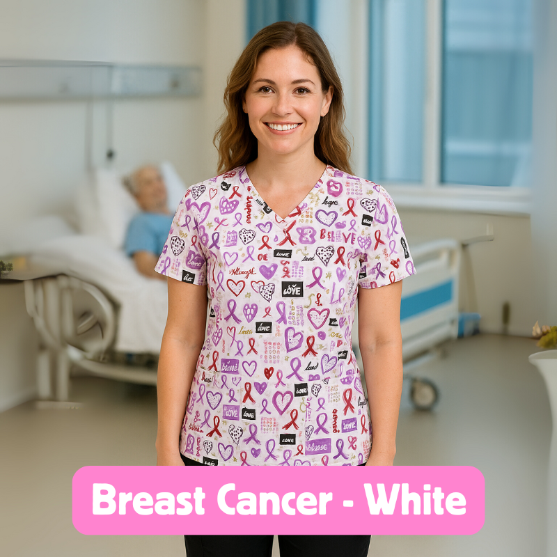 Scrub Top – Breast Cancer
